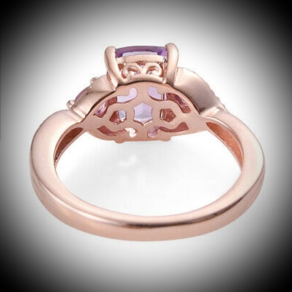 Shop Lc | Jewelry | 4k Rose Gold Amethyst Ring | Poshmark